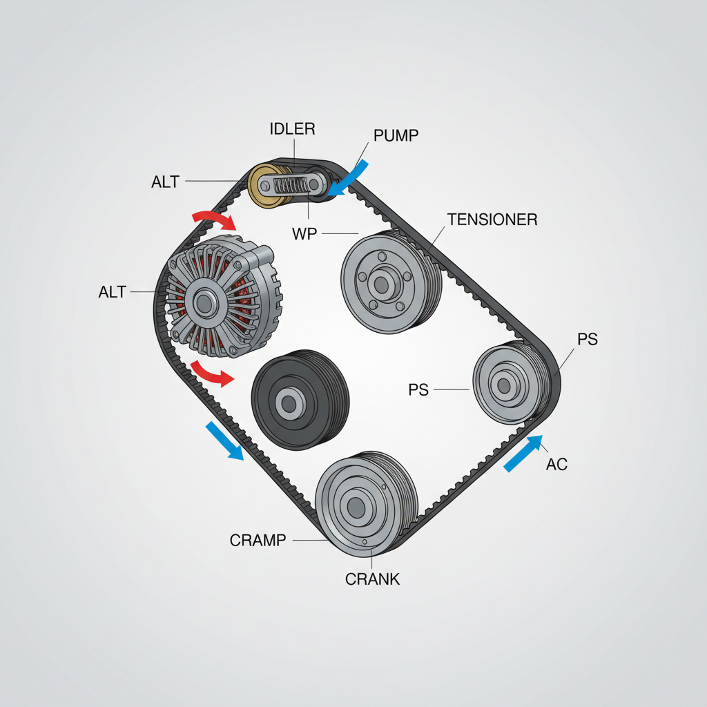 Ultimate 5.7 Hemi Belt Diagram Guide: Professional Serpentine Belt ...