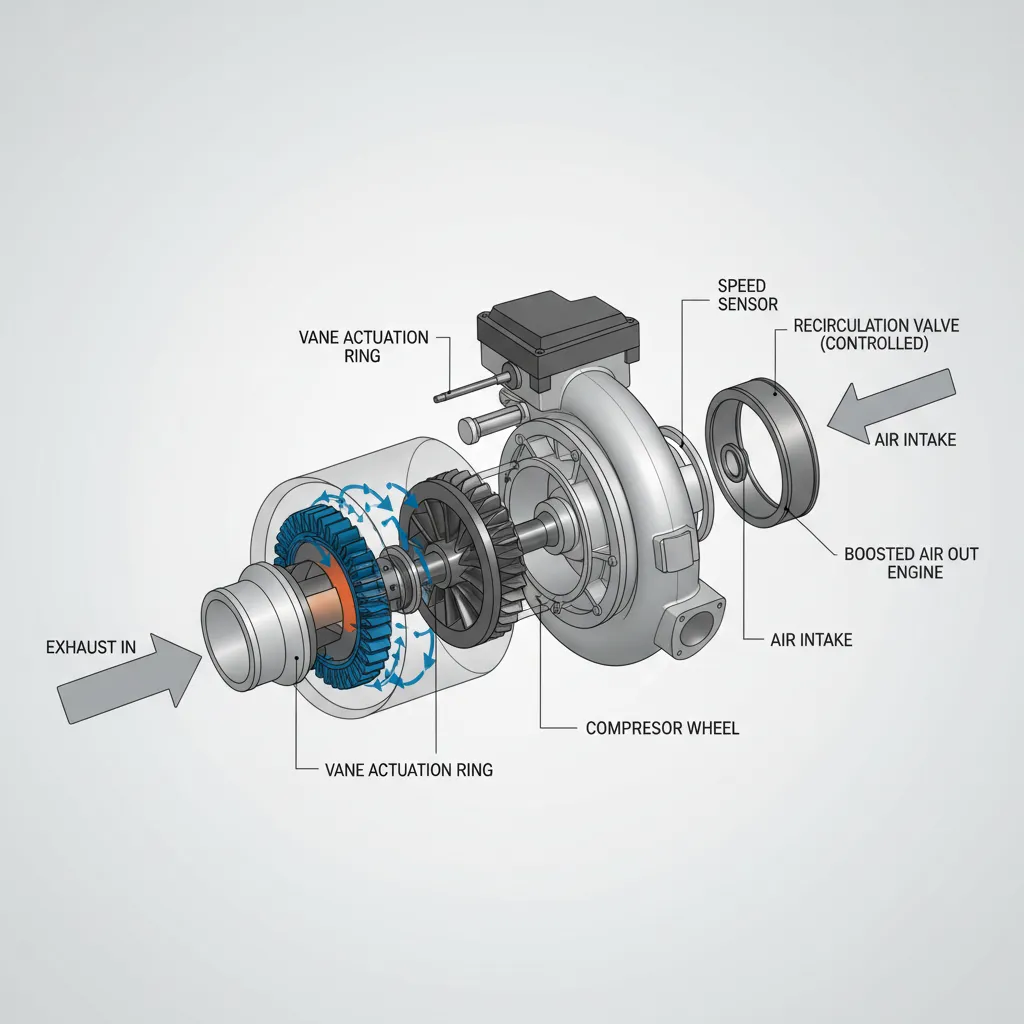6.7 Cummins Turbo Diagram: Explaining The Holset Vgt Components And ...