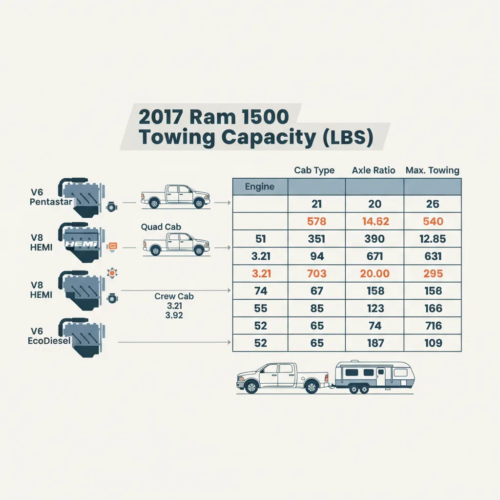 2017 Ram 1500 Towing Capacity Chart: Engine, Cab, And Axle Ratio ...