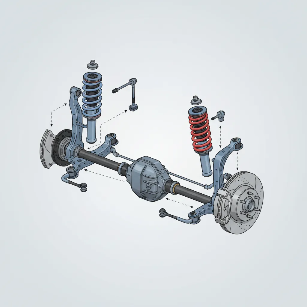 Front Suspension Dodge Ram 1500 Front End Parts Diagram: Identification ...