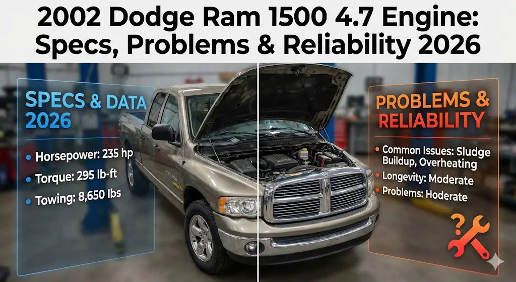 2002 Dodge Ram 1500 4.7 Engine: Specs, Problems & Reliability