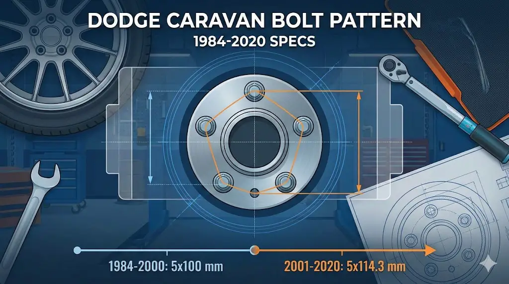 Dodge Caravan Bolt Pattern 1984-2020 Specs - Guide 2026