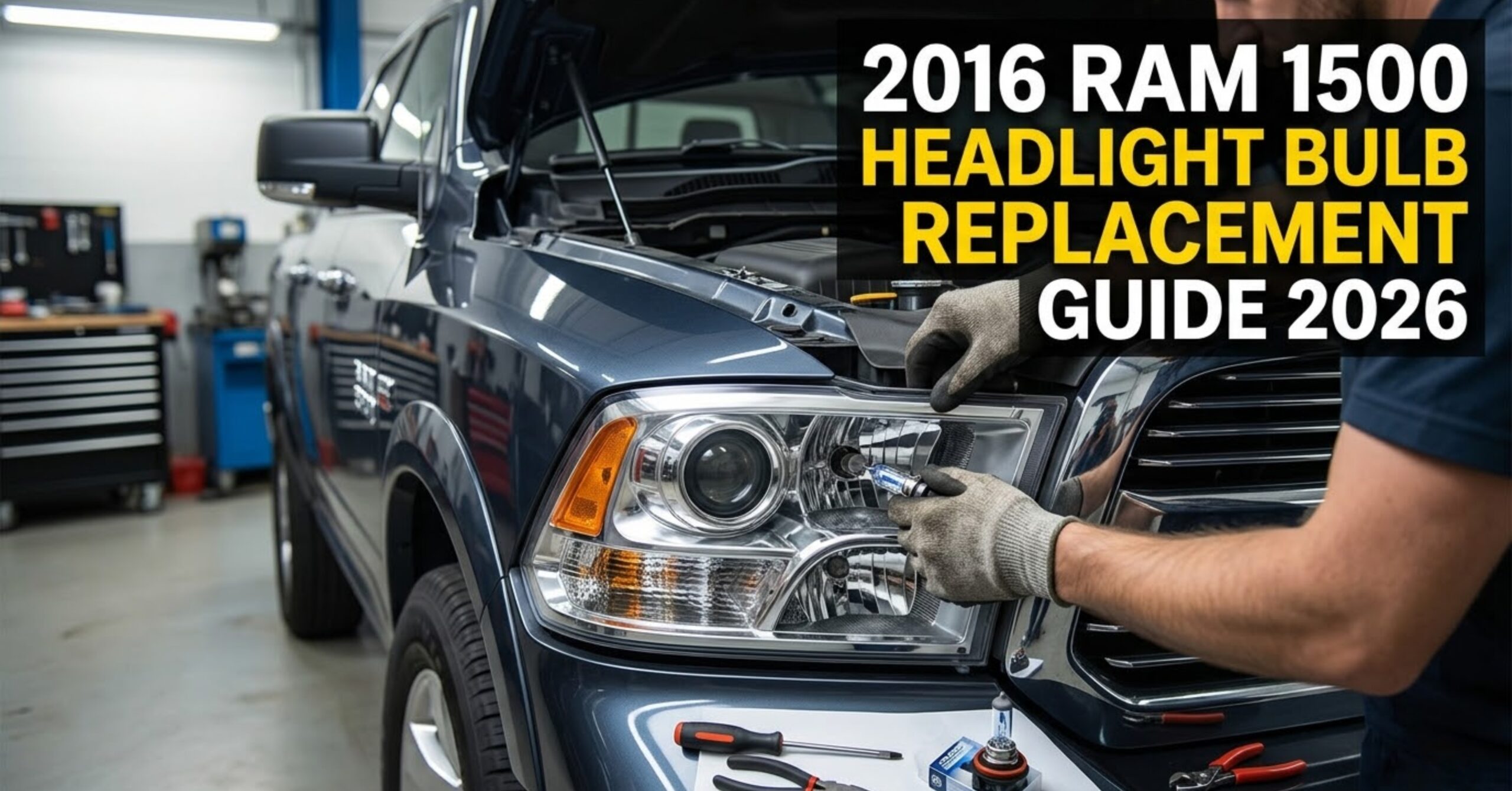 2016 Ram 1500 Headlight Bulb Replacement