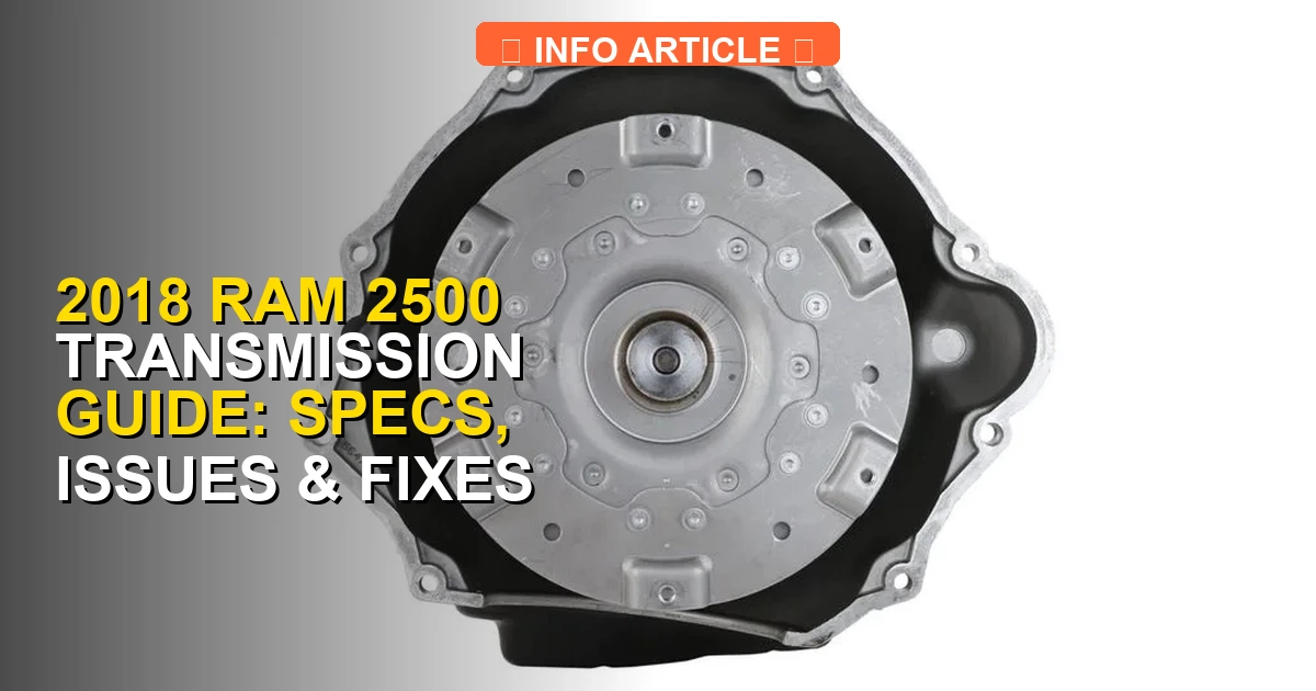 2018 Ram 2500 Transmission