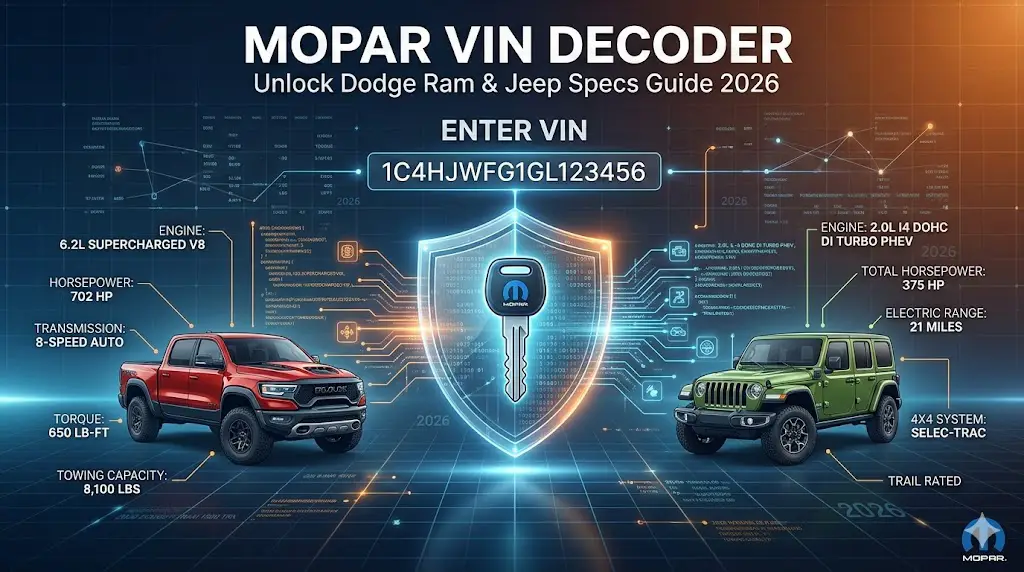 Mopar VIN Decoder: Unlock Dodge Ram & Jeep Specs Guide 2026 - Truck Guider