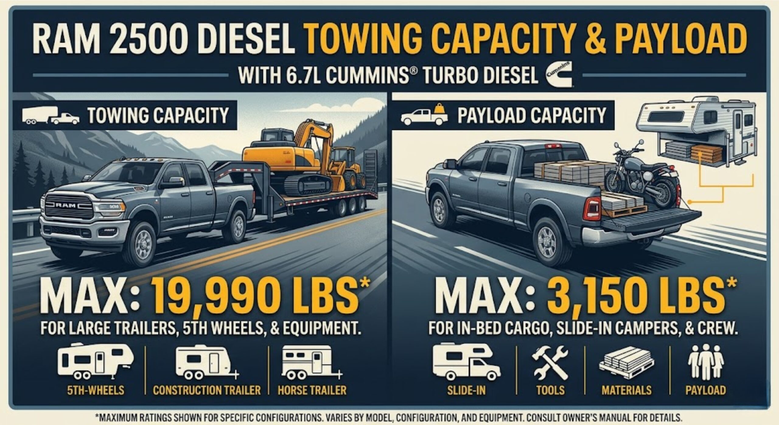 Dodge Ram 2500 Diesel Towing Capacity